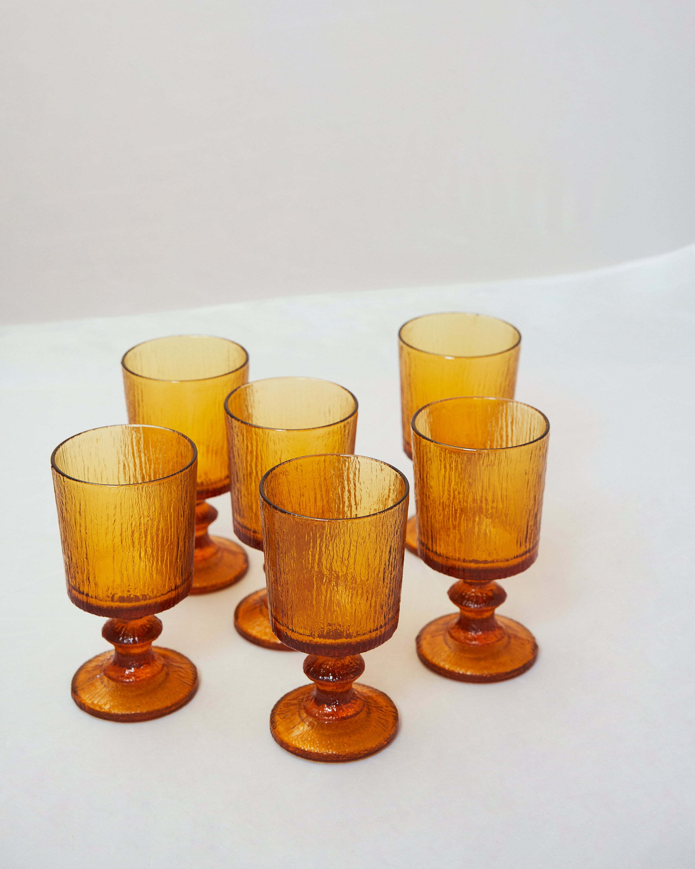 Vintage Orange Glass Wine Glasses Labsurde